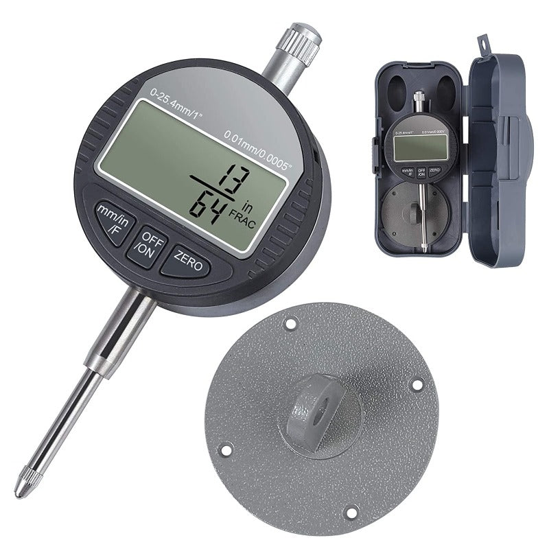 Neoteck DTI Digital Dial Indicator 0.01/0.0005''/1/128” Digital Probe
