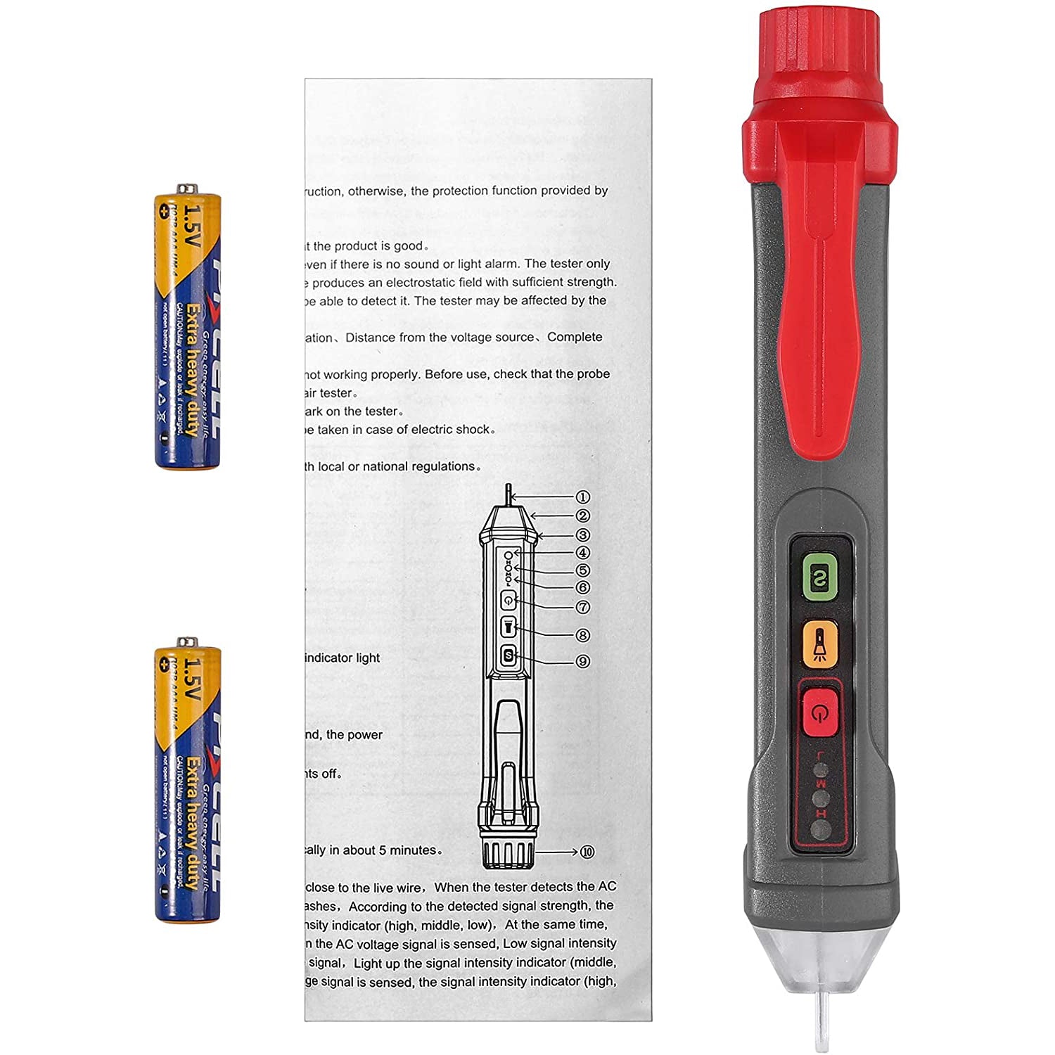 Neoteck Non-Contact AC Voltage Tester Pen
